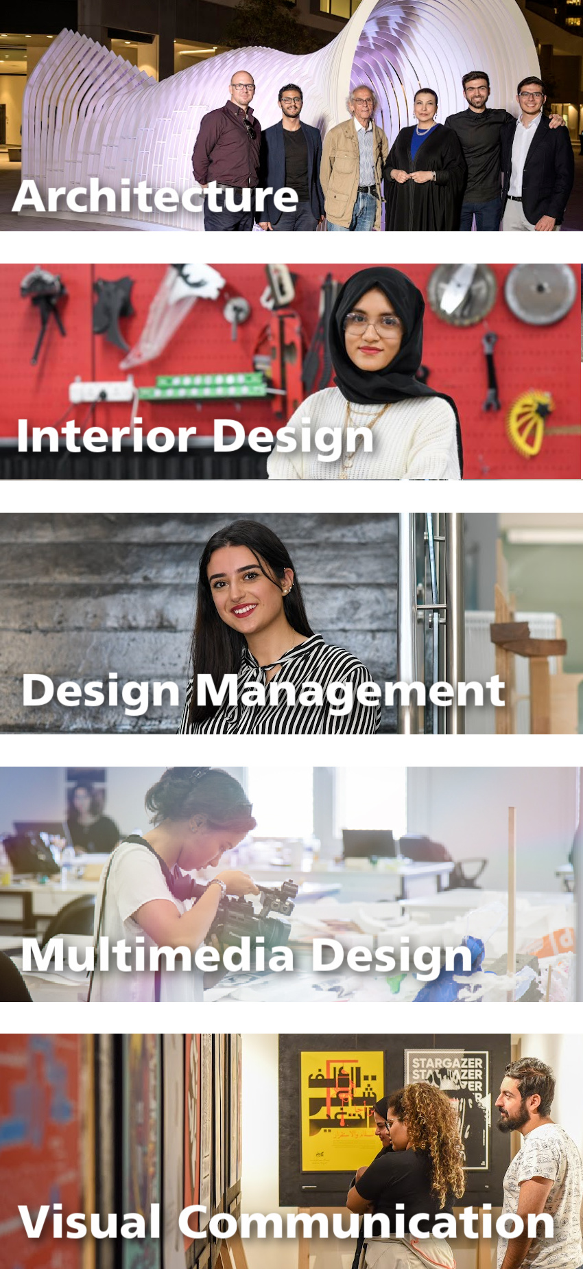 College of Architecture, Art and Design (CAAD) - Undergraduate